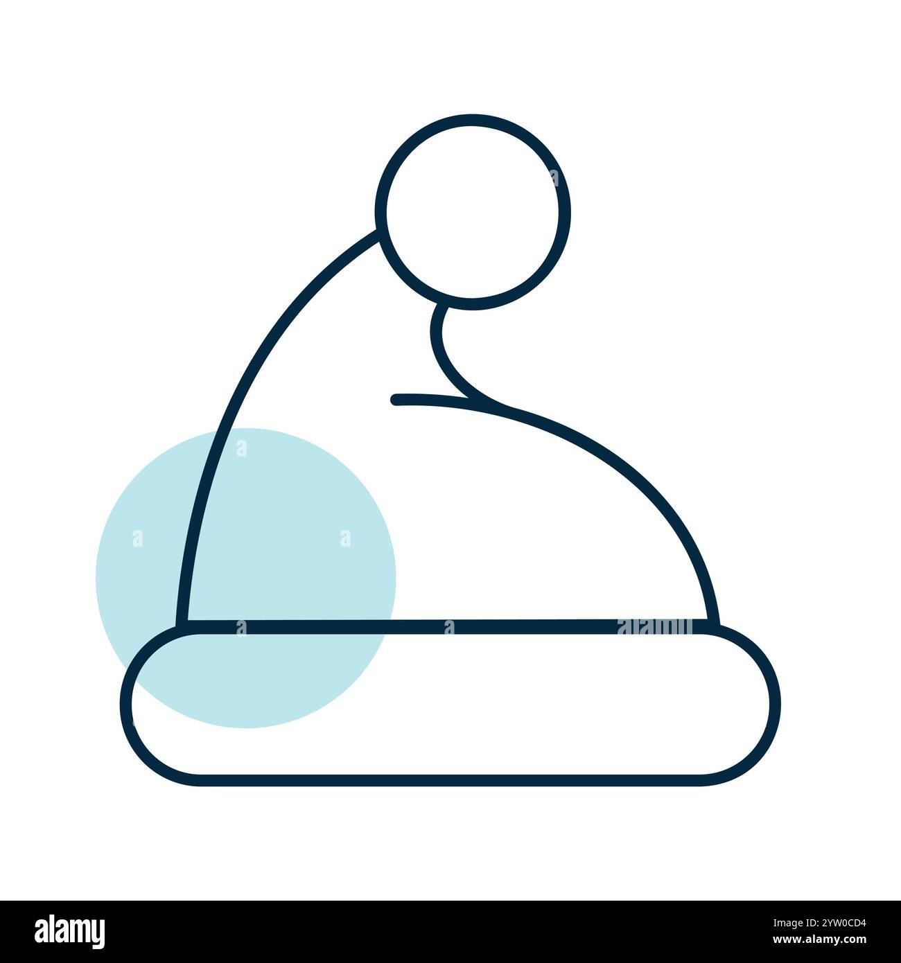 Santa Claus hat vector icon. Winter sign. Graph symbol for event and ...