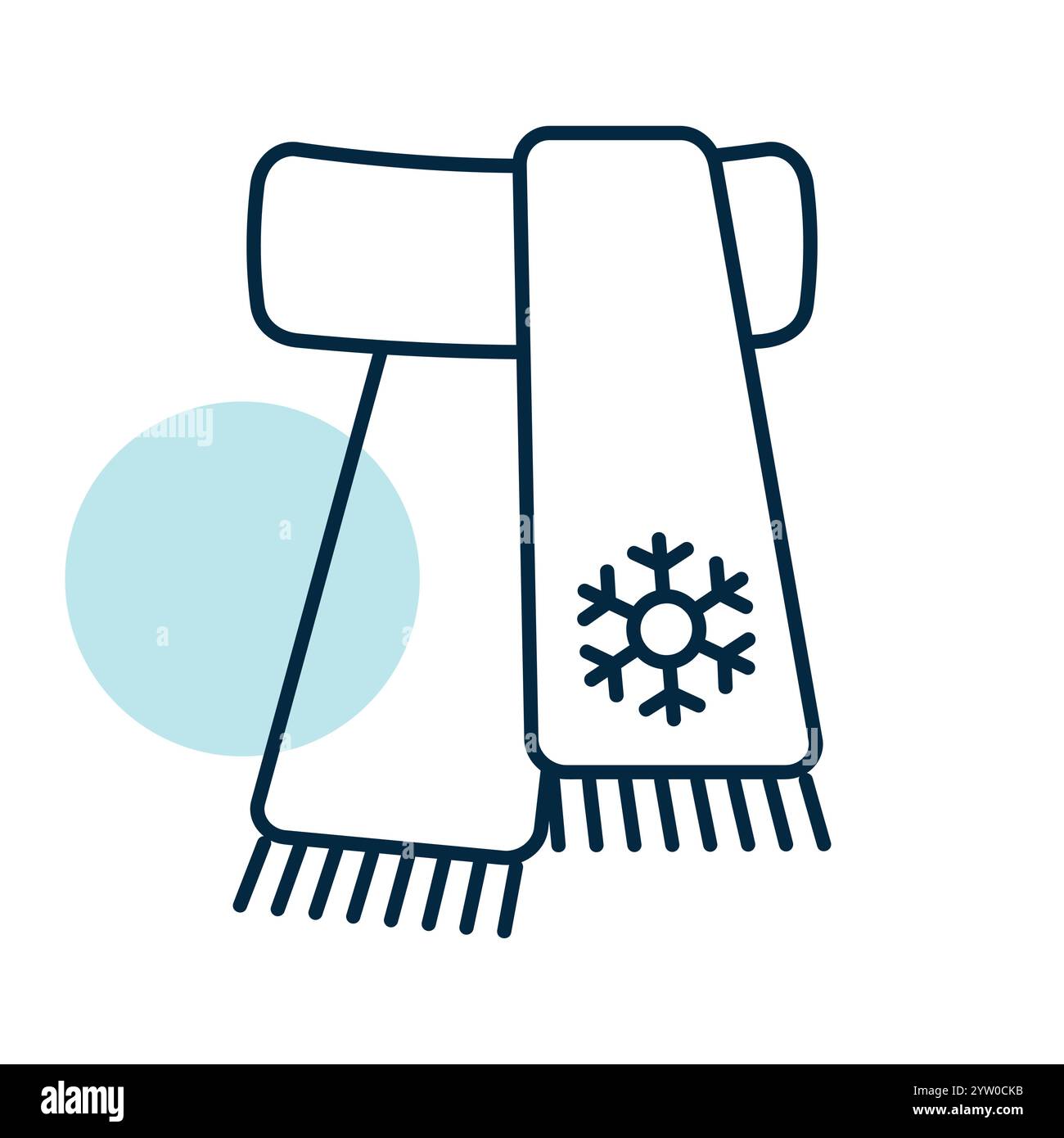 Winter scarf vector icon. Winter sign. Graph symbol for event and ...