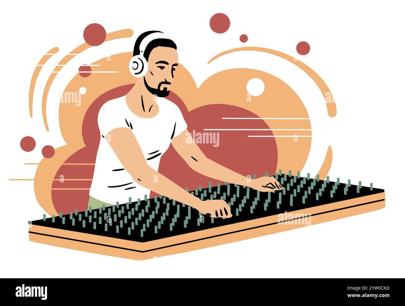 Audio sound mixing system Stock Vector Images - Alamy