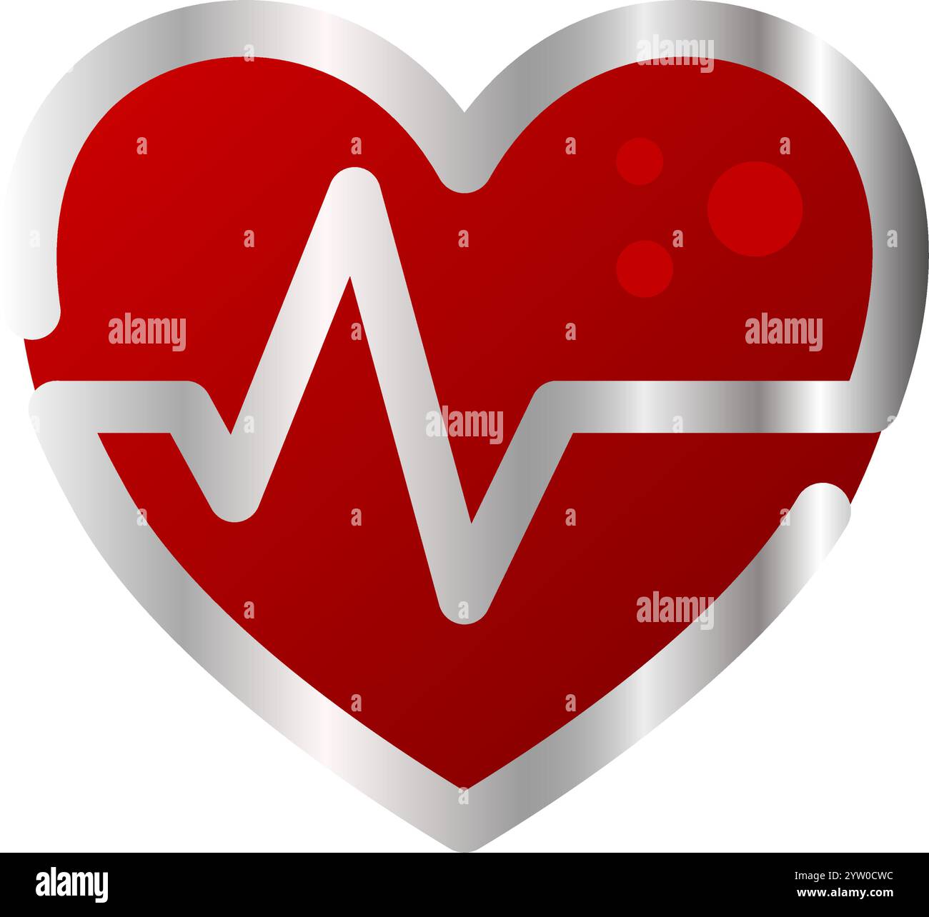 Heart with pulse line Stock Vector Image & Art - Alamy
