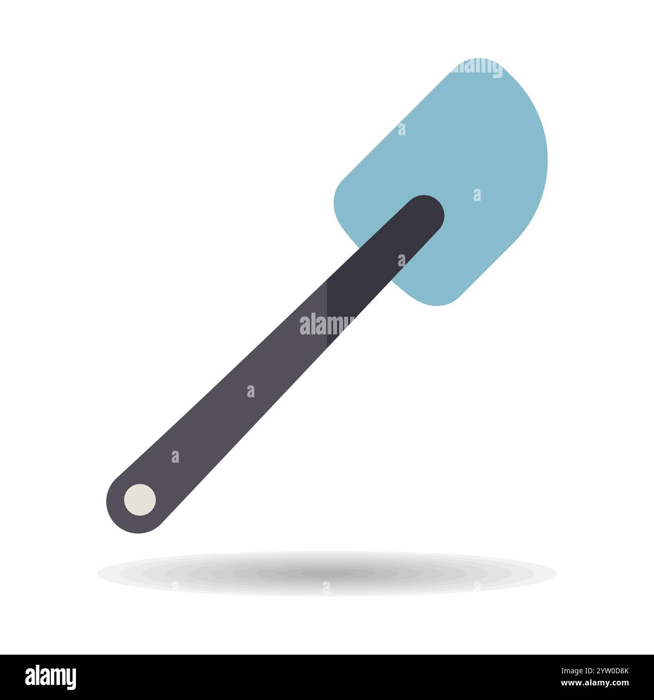 Silicone kitchen spatula vector isolated icon. Kitchen appliances ...