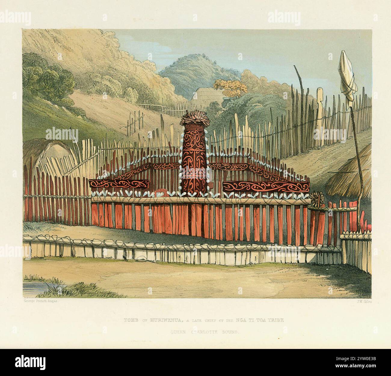 Tomb of Huriwhenua, a late chief of The Ngāti Toa tribe, Queen ...