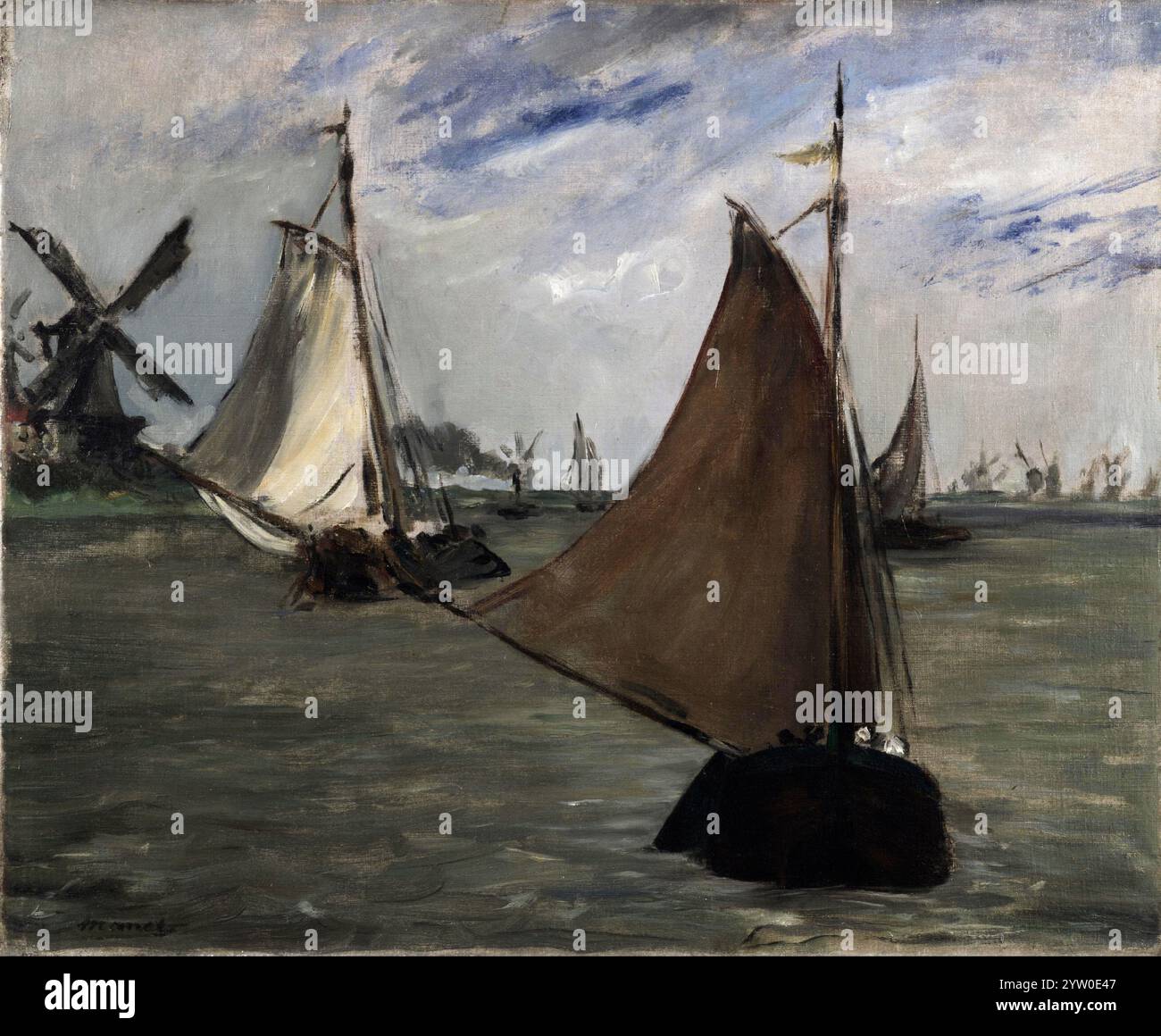 Marine in Holland. Édouard Manet. 1872 Stock Photo - Alamy