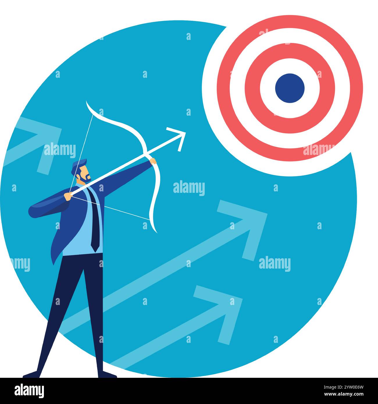 Aiming vision bullseye target Stock Vector Images - Alamy