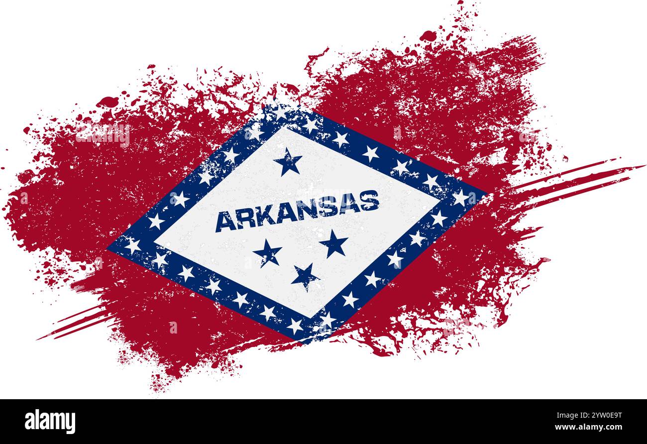 Flag of Arkansas, symbol of the US State Stock Vector Image & Art - Alamy