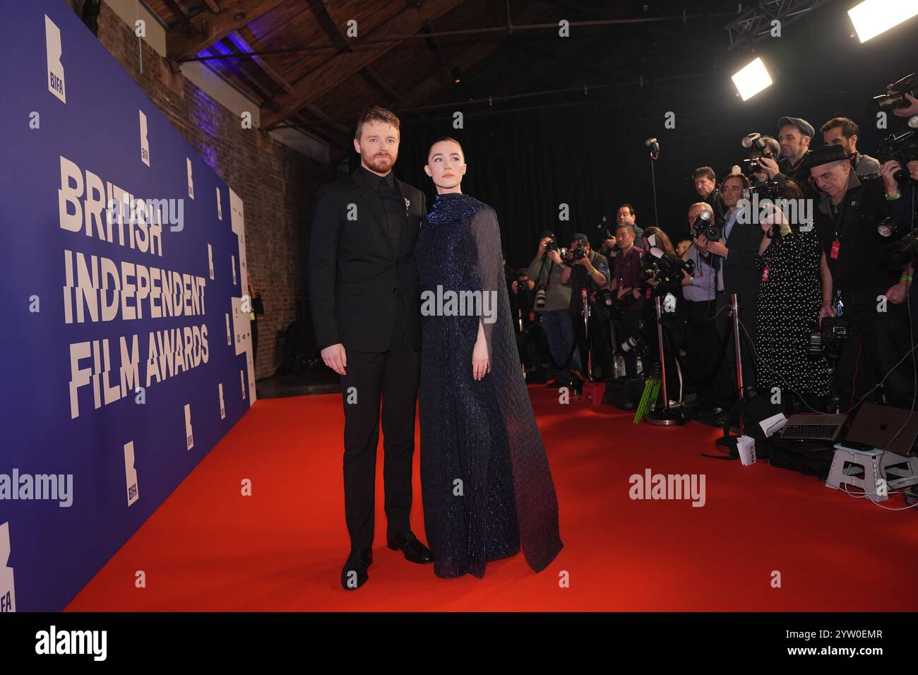 Jack Lowden and Saoirse Ronan attending the British Independent Film Awards ceremony at London's ...