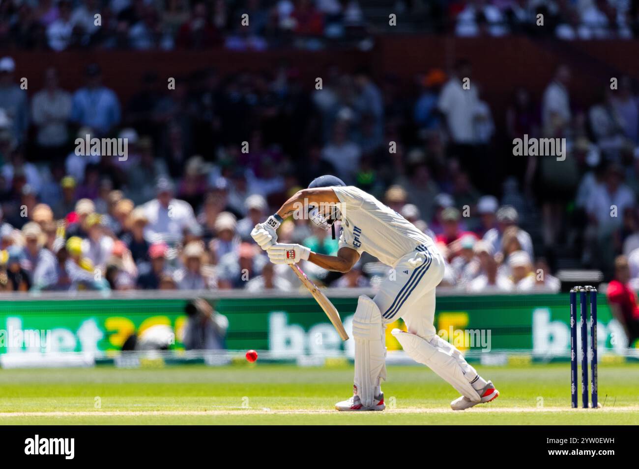 Adelaide, Australia, 8 December, 2024. Nitish Kumar Reddy of India ...