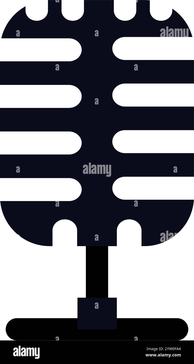 Vector retro microphone sound Stock Vector Images - Alamy