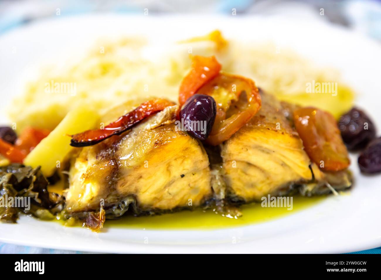 Traditional cod recipe prepared hi-res stock photography and images - Alamy