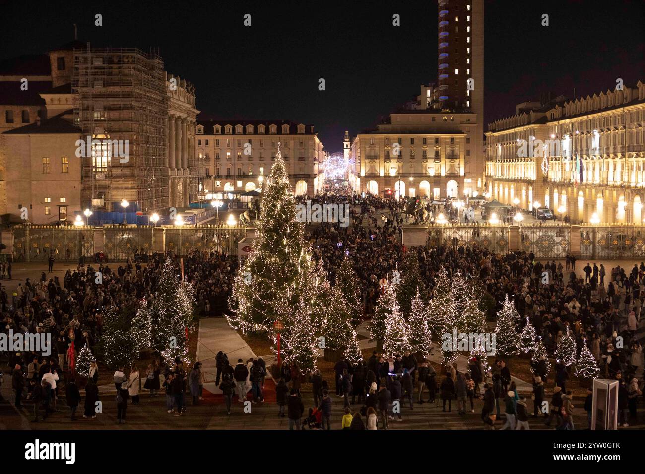Torino, Italia. 08th Dec, 2024. Inaugurazione del Boschetto di Natale ...