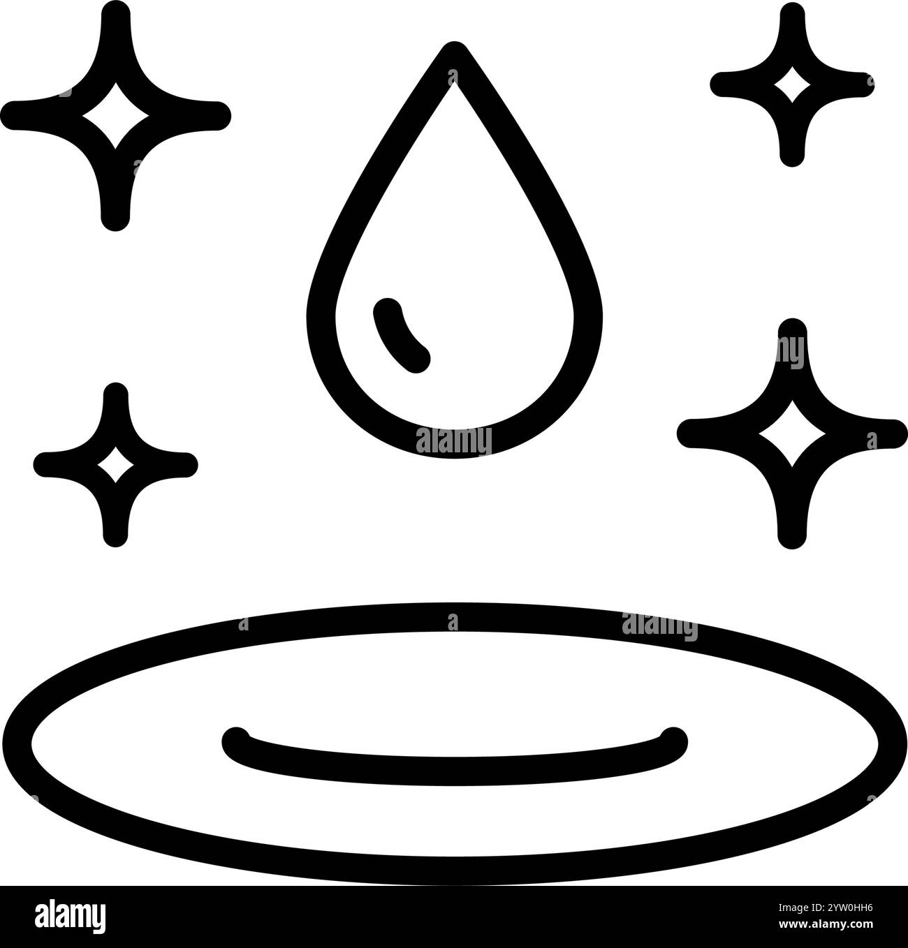 Water drop, moisture, liquid. Water filtration line icon. Rain drops ...