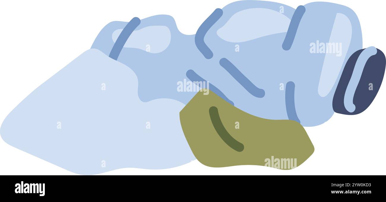 Plastic bottle polluting the environment, highlighting the urgent ...