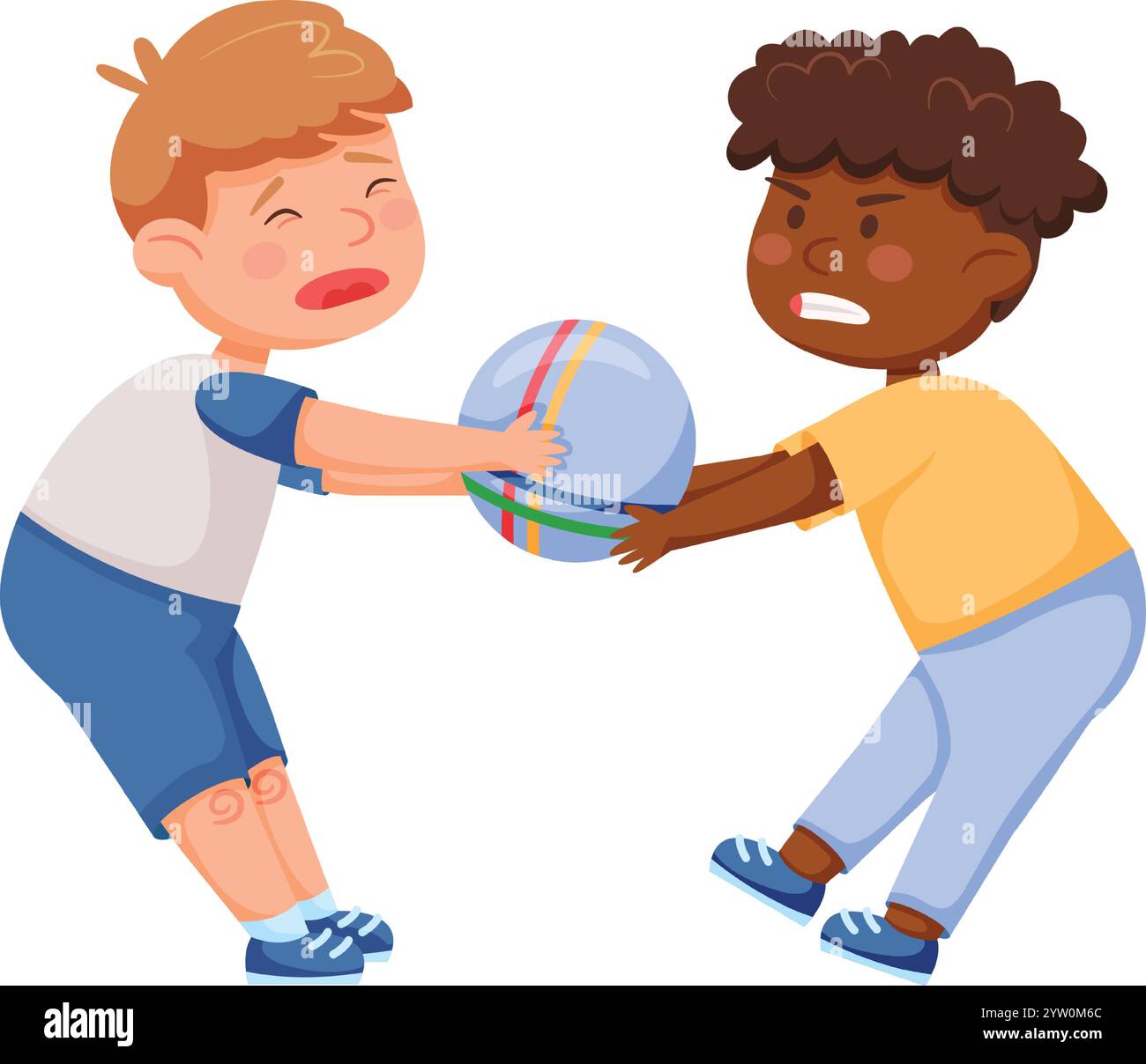 Fighting Over Toys Clipart