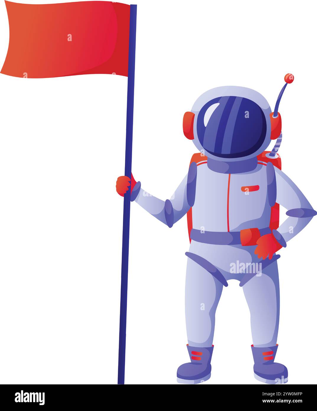 Red flag mission icon Stock Vector Images - Alamy