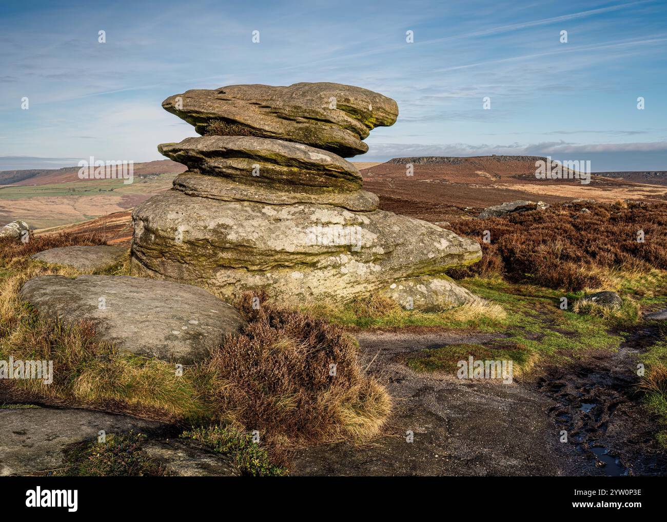 Over Owler Tor, Peak District Stock Photo - Alamy