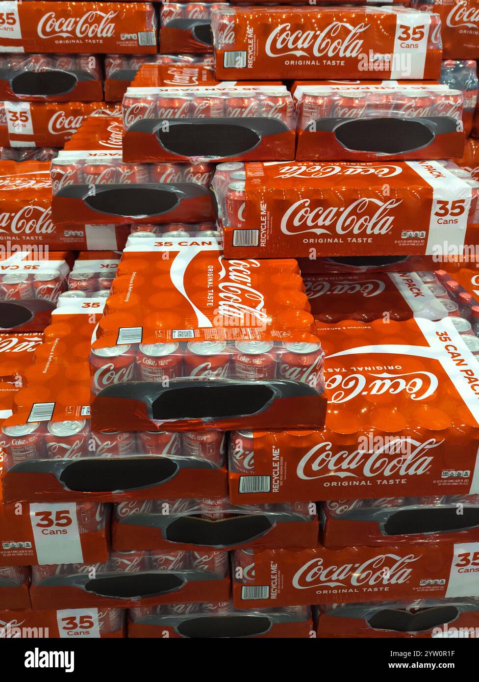 Los Angeles, CA - December 8 2024: Coca-cola on display at Costco ...