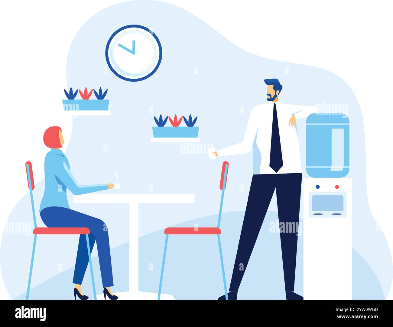 Employee camaraderie Stock Vector Images - Alamy