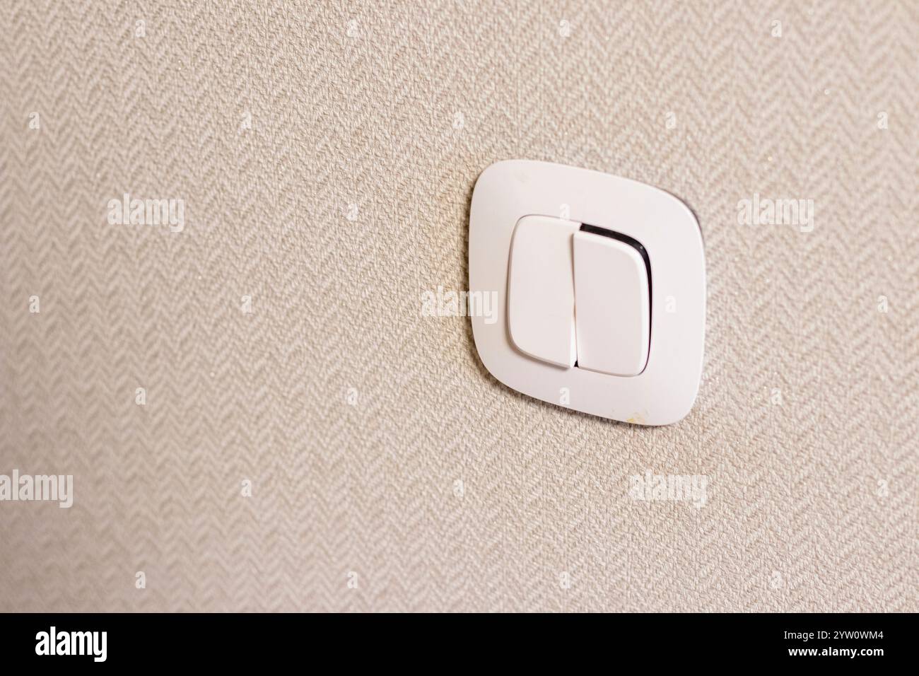 Close up shot of the electrical switch on the wall Stock Photo - Alamy