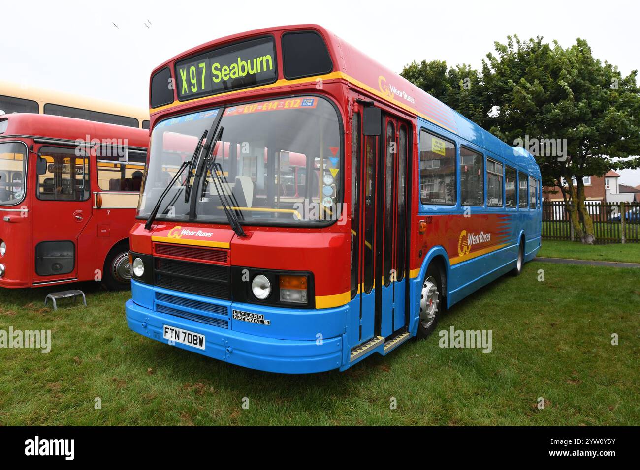 A beautifully restored Leyland National mk2 bus, wearing the livery of ...
