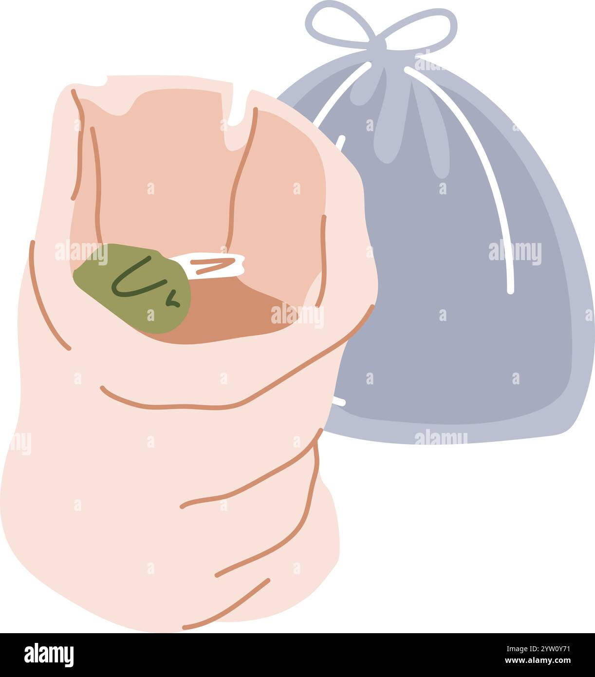 Biodegradable plastic decomposition Stock Vector Images - Alamy