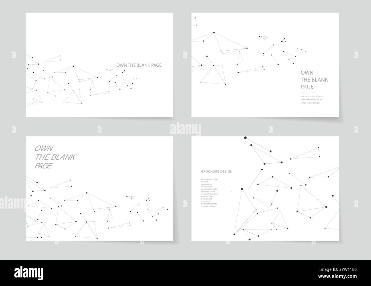 Network design. Connect dots and lines Stock Vector Image & Art - Alamy
