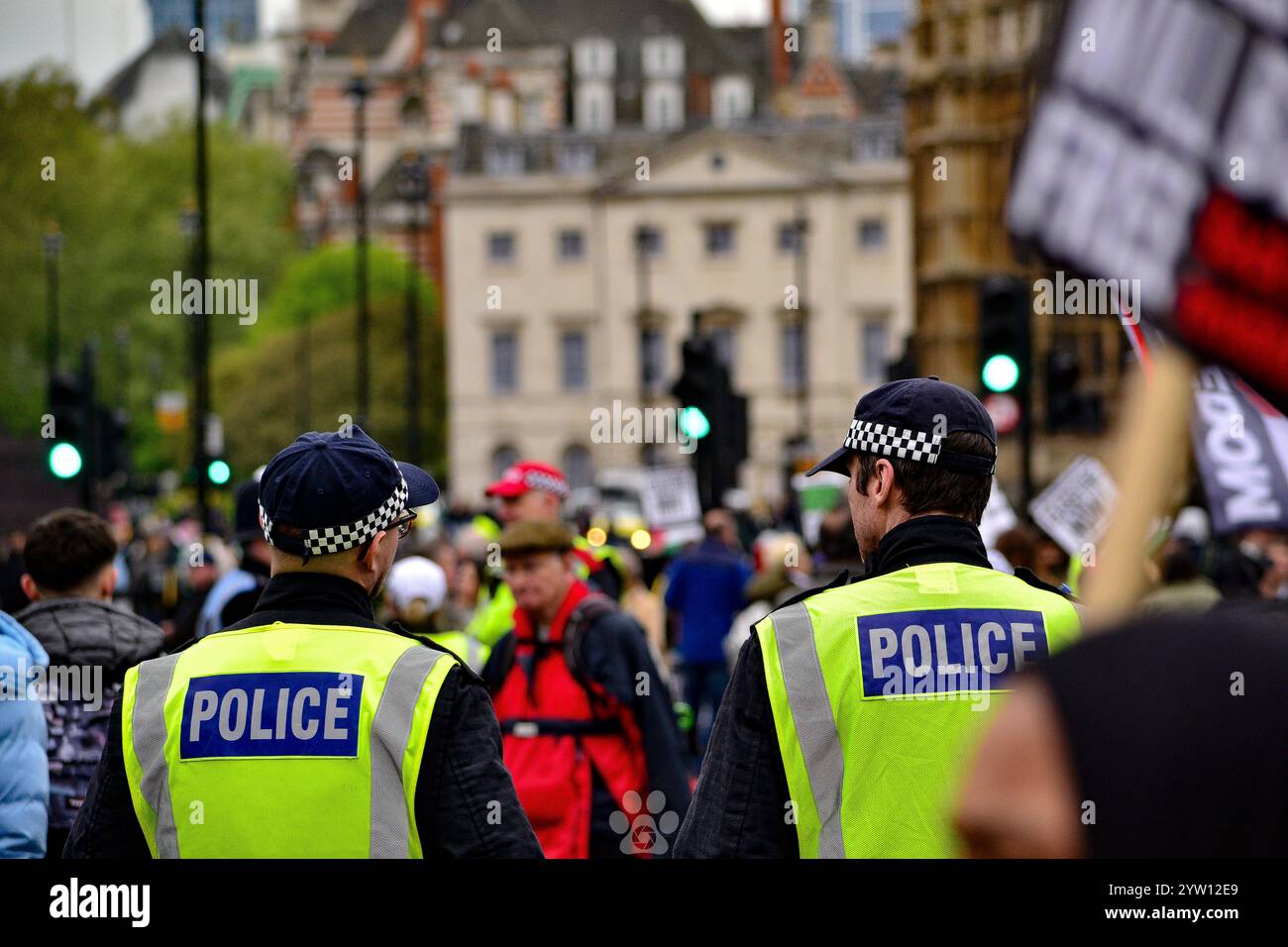Officers Policing a public protest in central London Stock Photo - Alamy