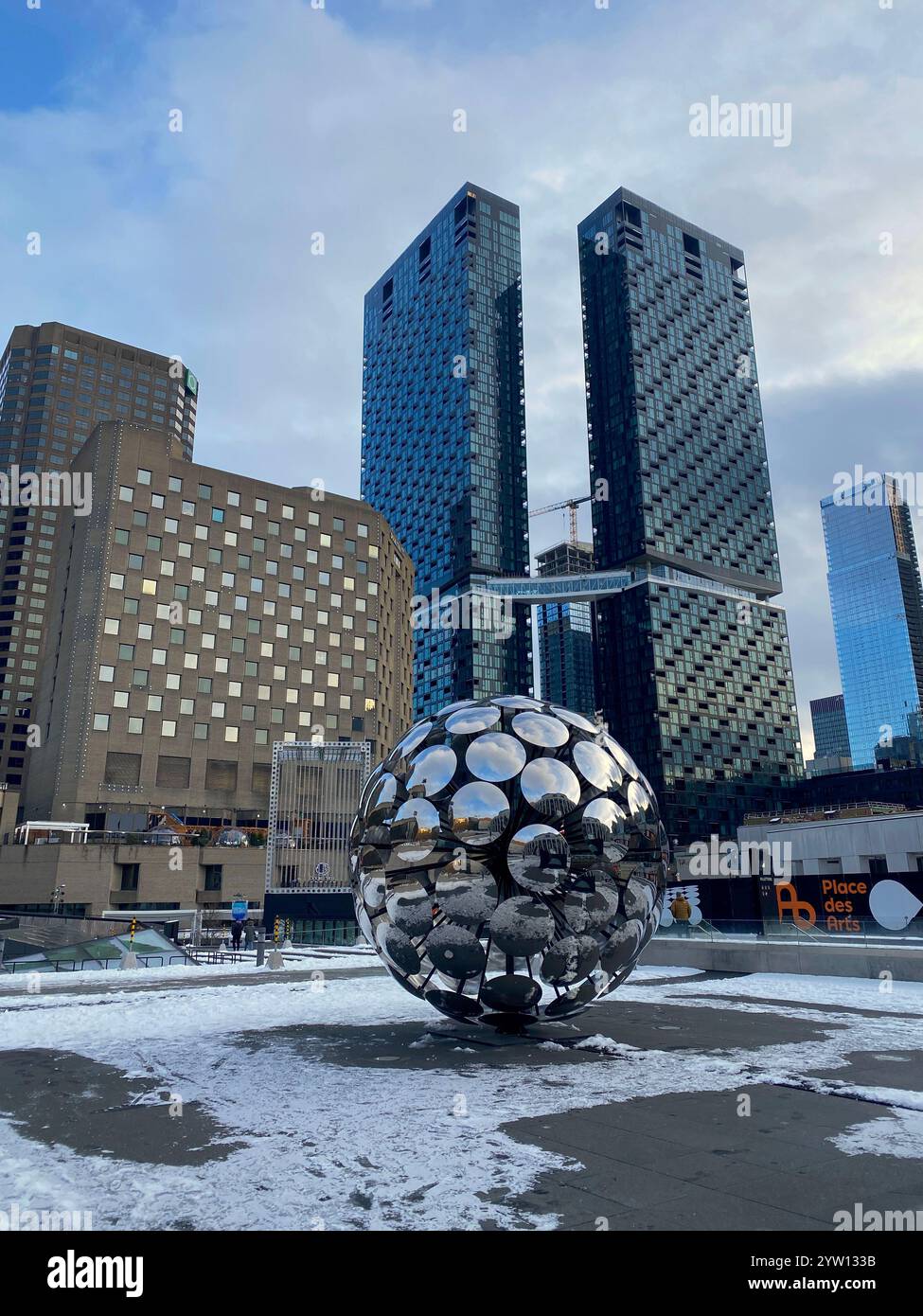 ORB by Spanish artist SpY on display at Place des arts in Montreal ...