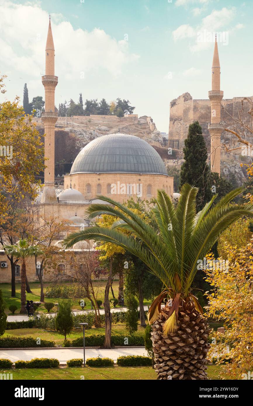 Mevid Halil mosque in dergah mosque and park complex in Sanliurfa city ...