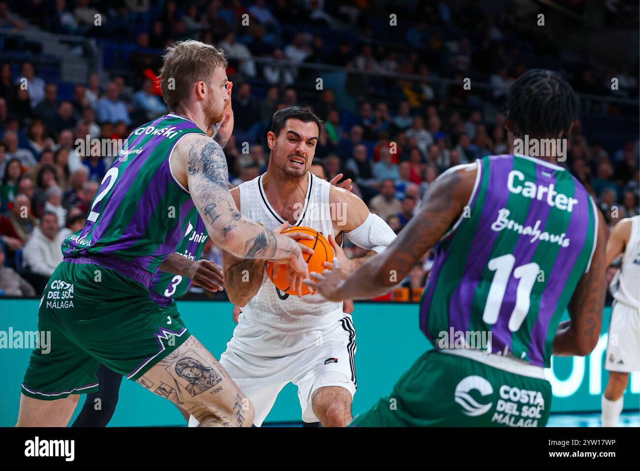 Madrid, Spain. 08th Dec, 2024. 8th December 2024; Wizink Center; Liga Endesa; ACB; Real Madrid ...