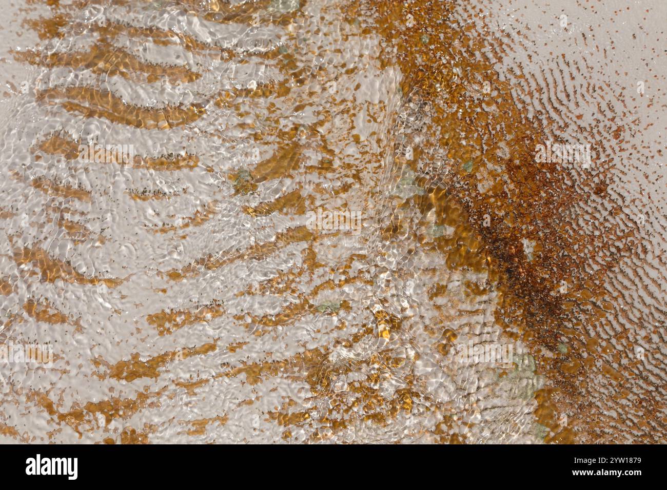 Detailed texture of eroded rocks in Pammukale, Turkey. Characteristic ...