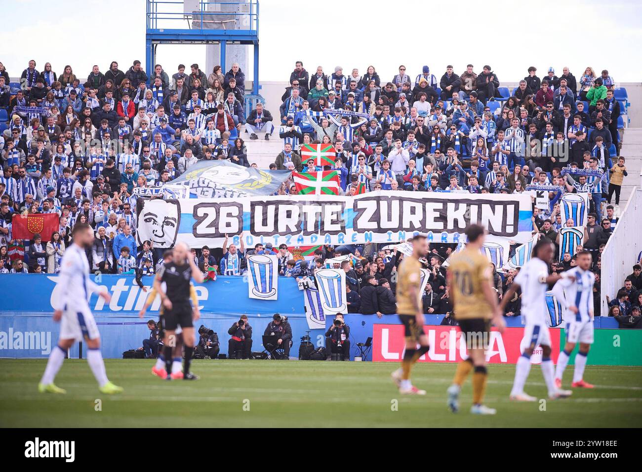 Spanish La Liga EA Sports soccer match Leganes vs Real Sociedad at ...