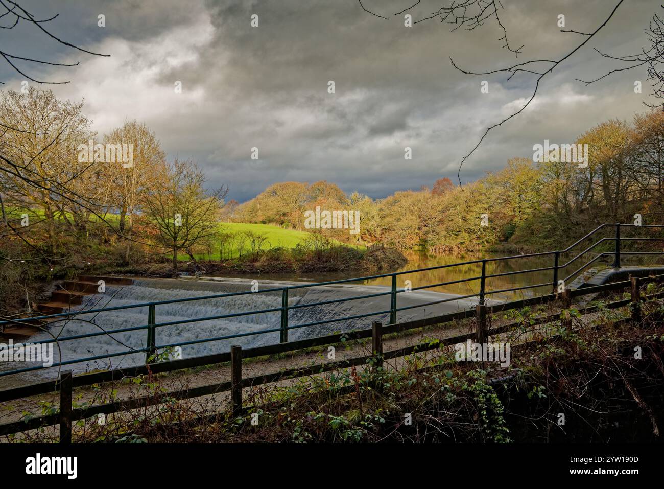 The River Irwell at Burrs Country Park, Bury, Lancashire Stock Photo ...