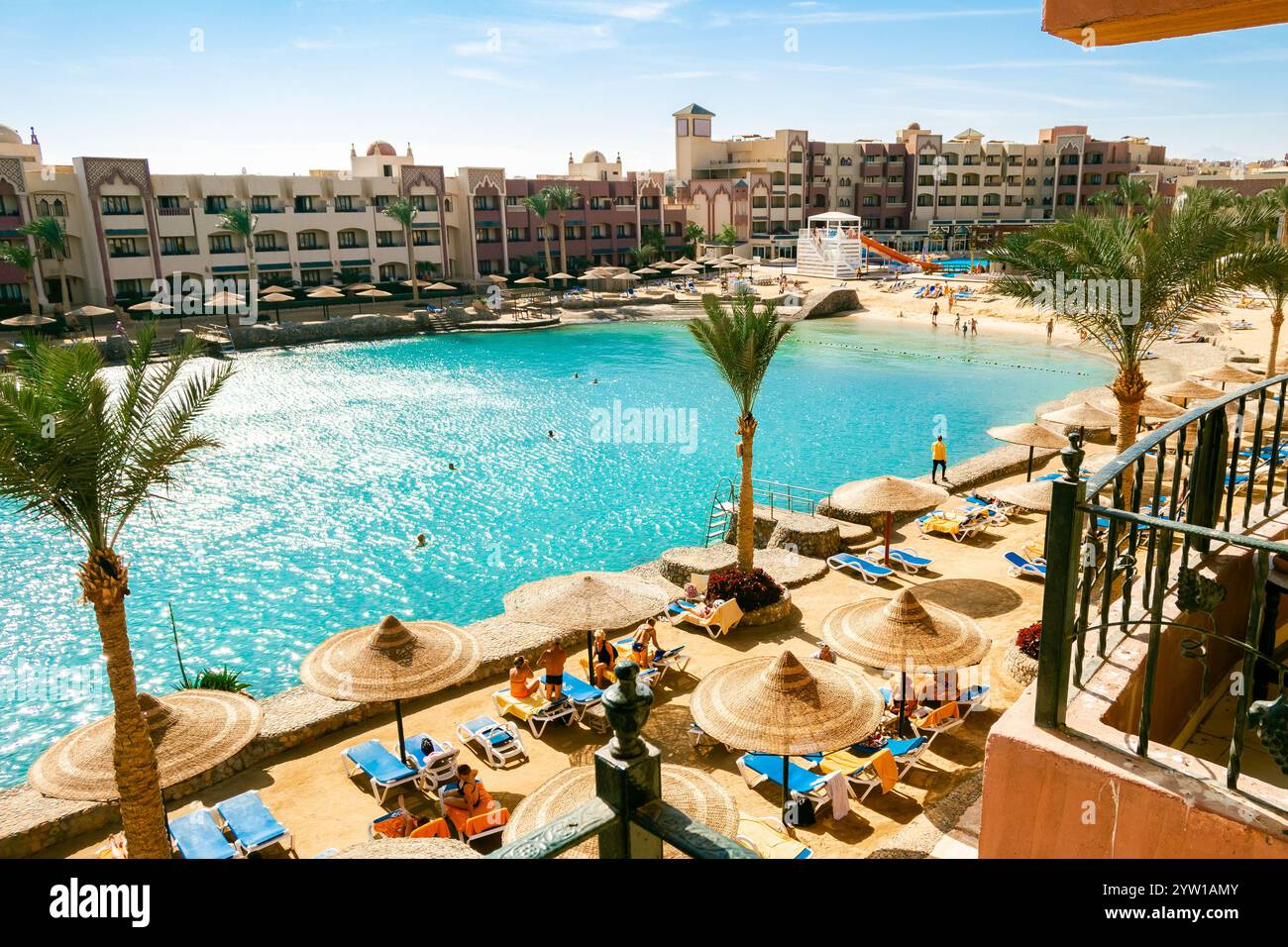 Hurghada, Egypt - December 1, 2022: Sunny Days El Palacio. A hotel with ...