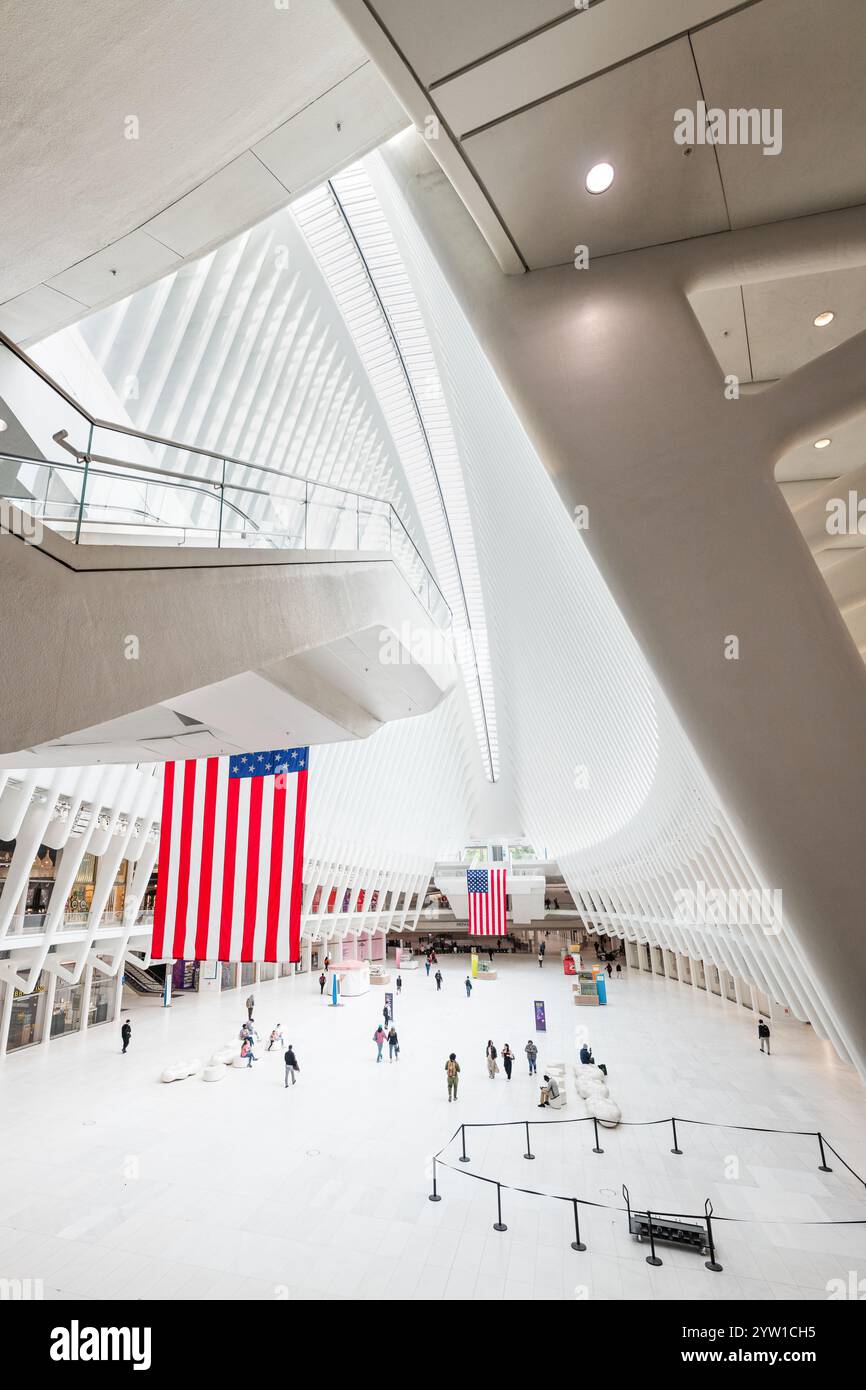 NEW YORK CITY - MAY 18, 2024: Wide-angle view of the modern ...