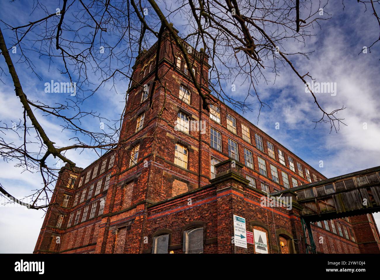 The impressive buildings of Mutual Mills, Heywood, Rochdale, England ...
