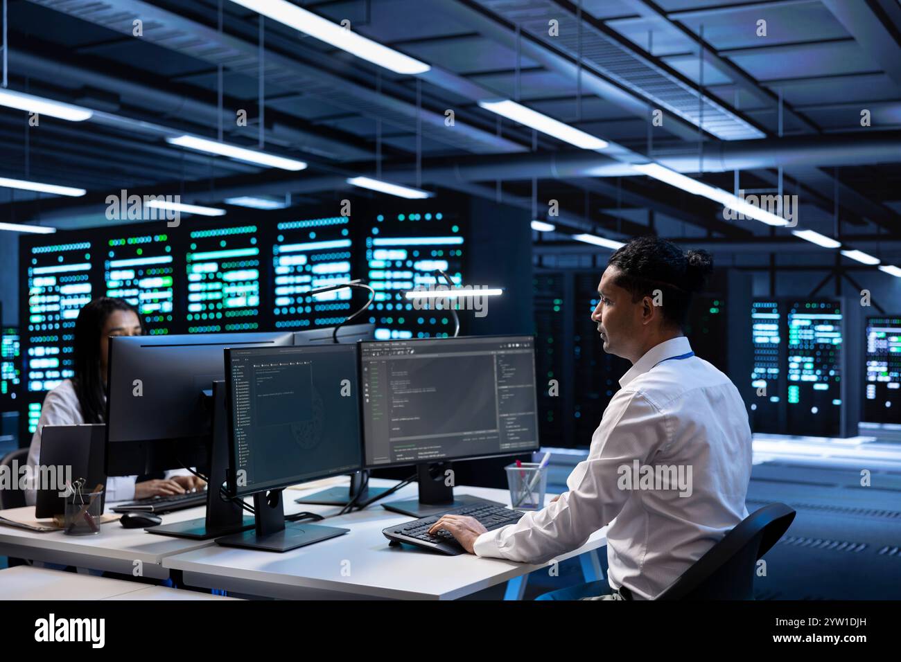 Engineering Coworkers In Data Center Looking For Firewall Misconfigurations Affecting Servers