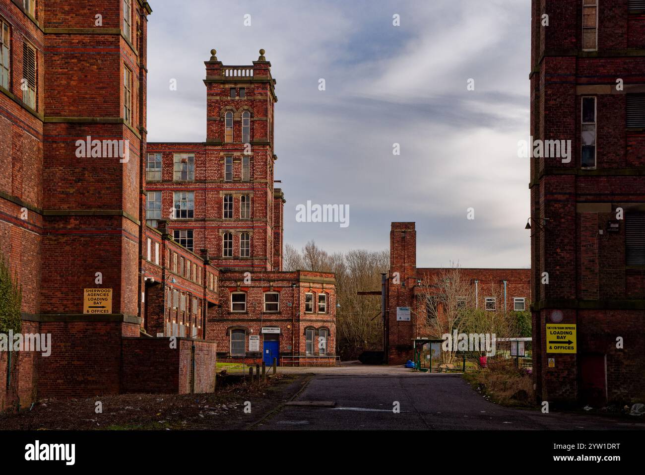 The impressive Mutual Mills at Heywood, Rochdale, England Stock Photo ...