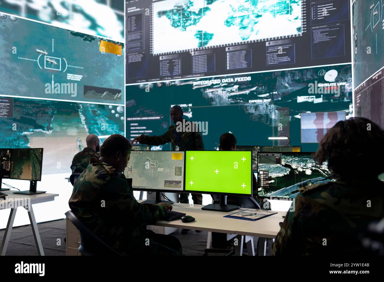 Private monitors national guard activity with federal CCTV radar system ...