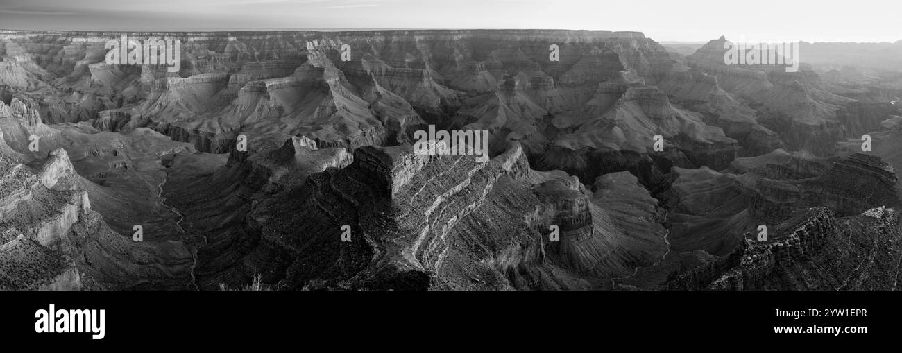 Sunrise over the Grand Canyon from Shoshone Point; Grand Canyon ...