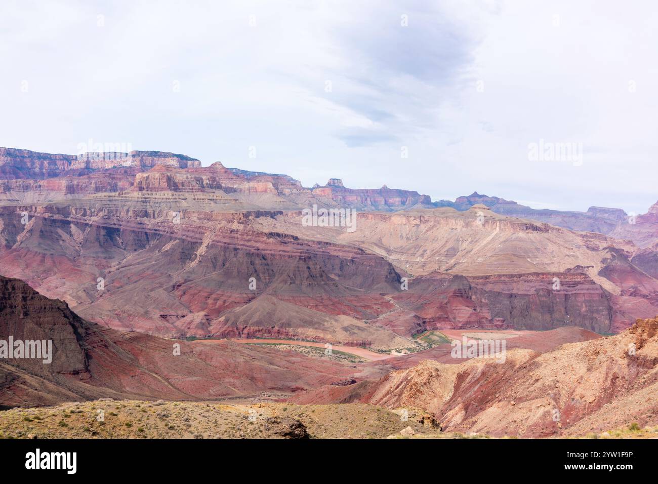 Morning photograph over the Grand Canyon from Tanner Trail; Grand ...