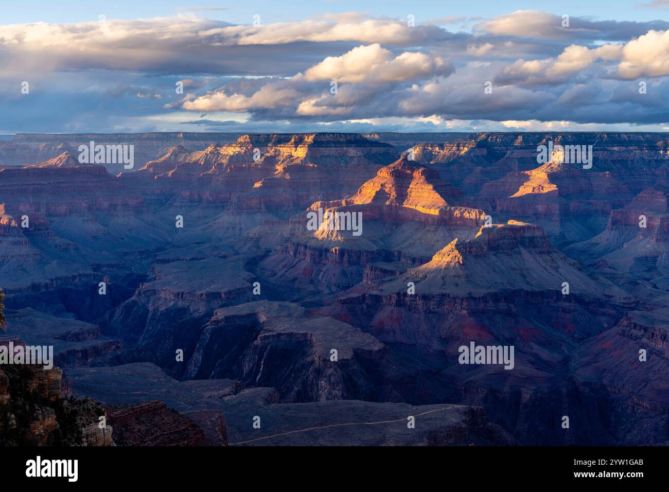 Sunset at Mather Point, Grand Canyon National Park, Tusayan, Arizona ...