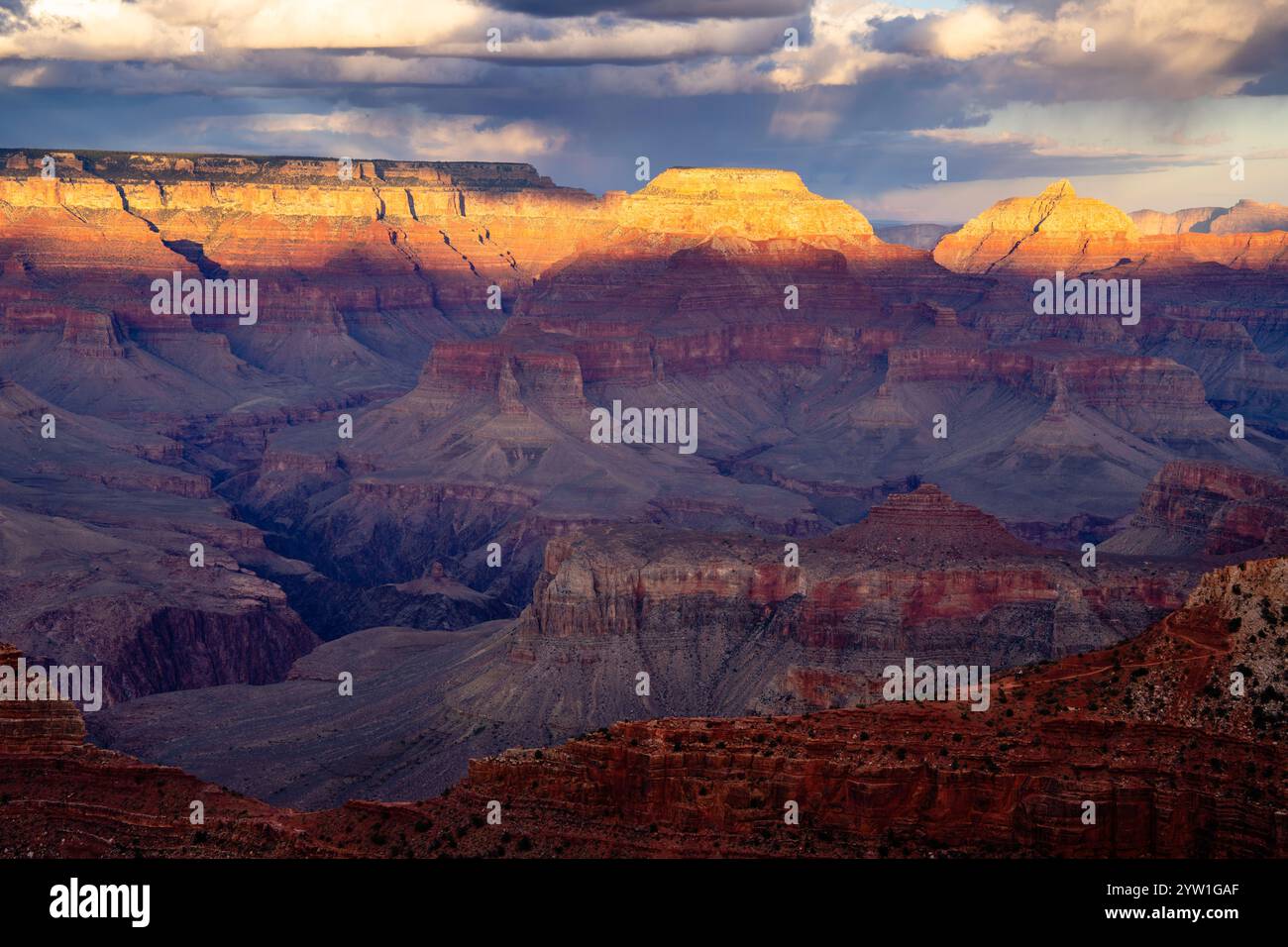 Sunset at Mather Point, Grand Canyon National Park, Tusayan, Arizona ...