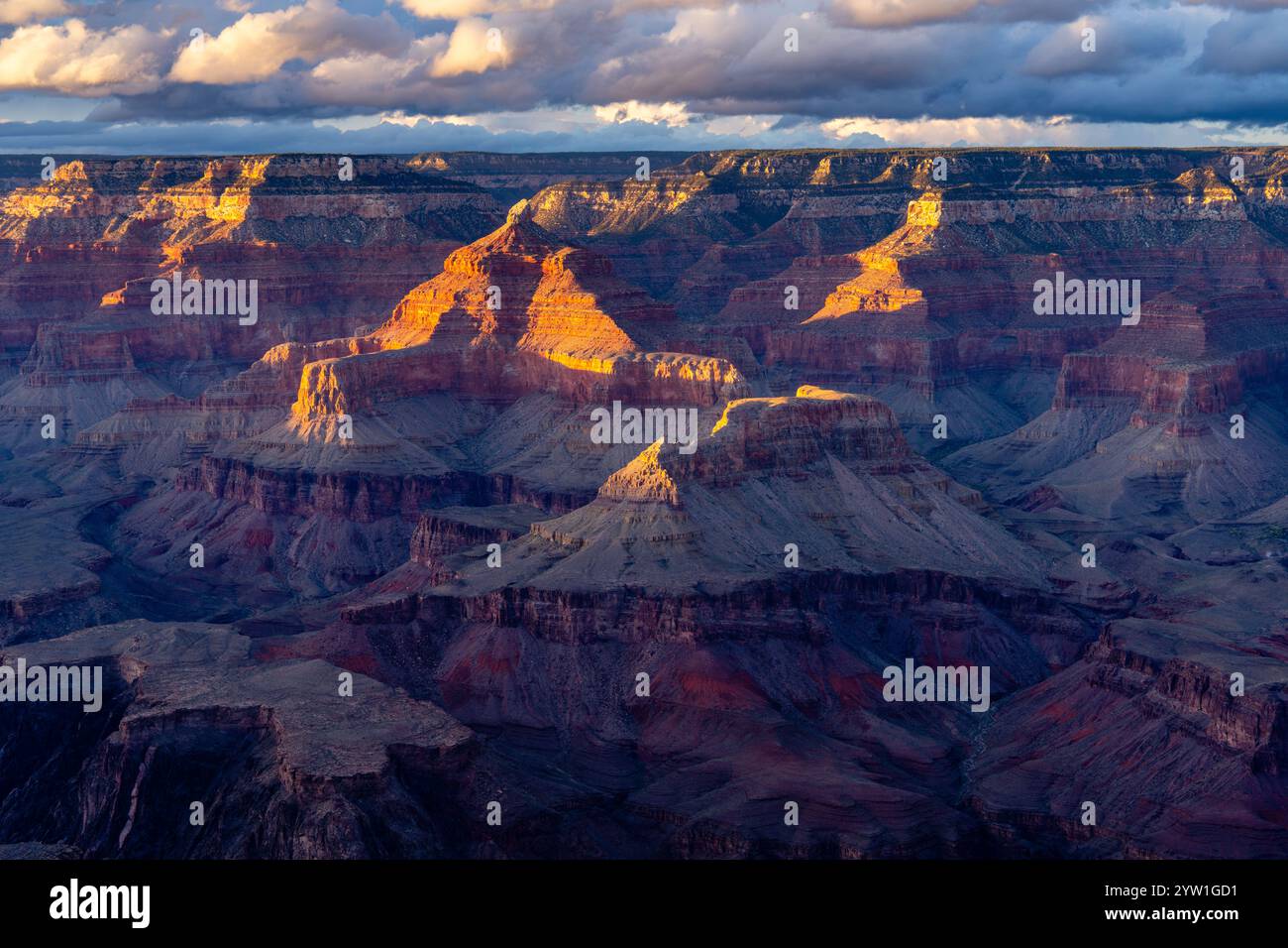 Sunset at Mather Point, Grand Canyon National Park, Tusayan, Arizona ...