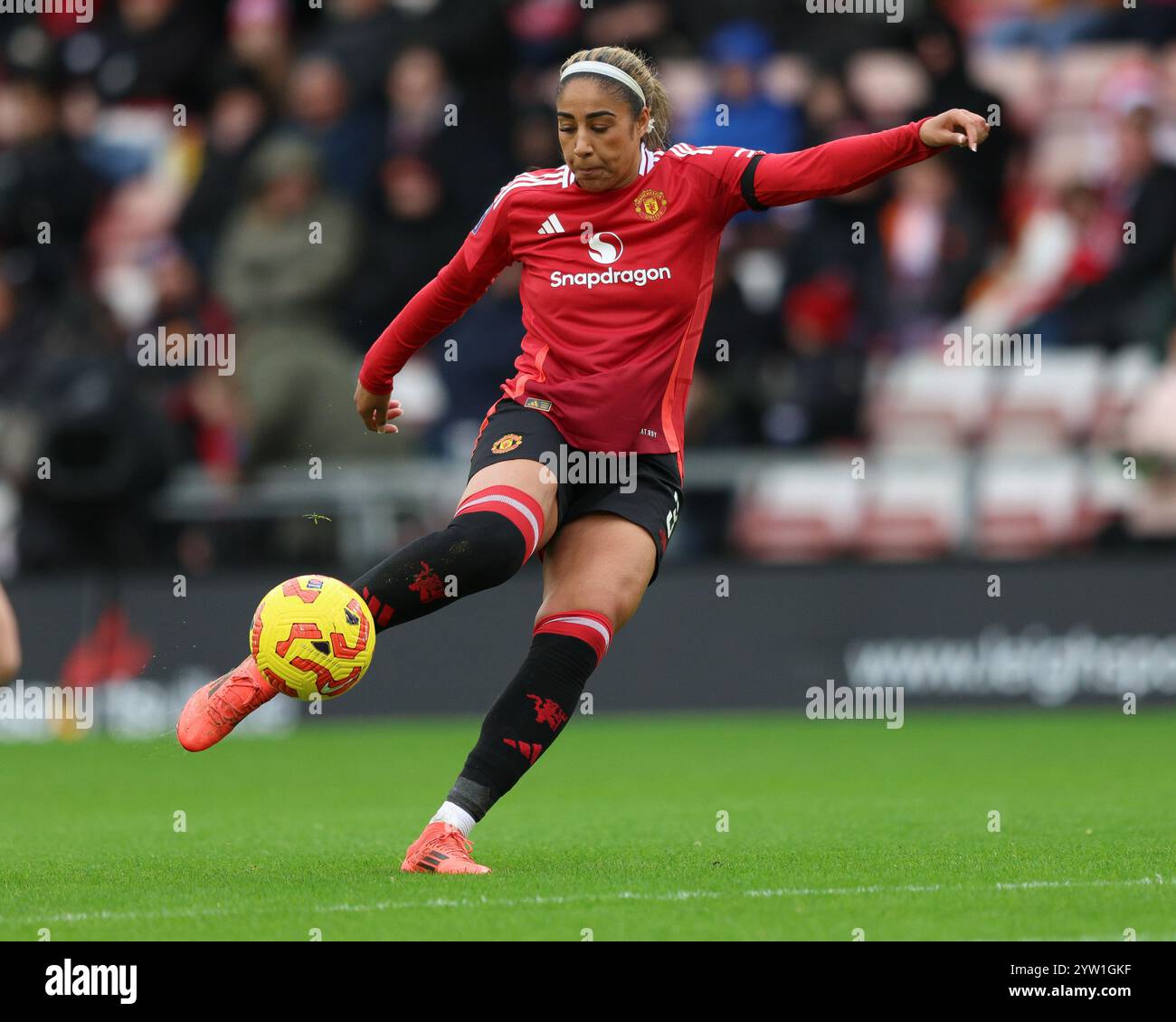 Leigh, UK. 08th Dec, 2024. Gabby George of Manchester United during the ...