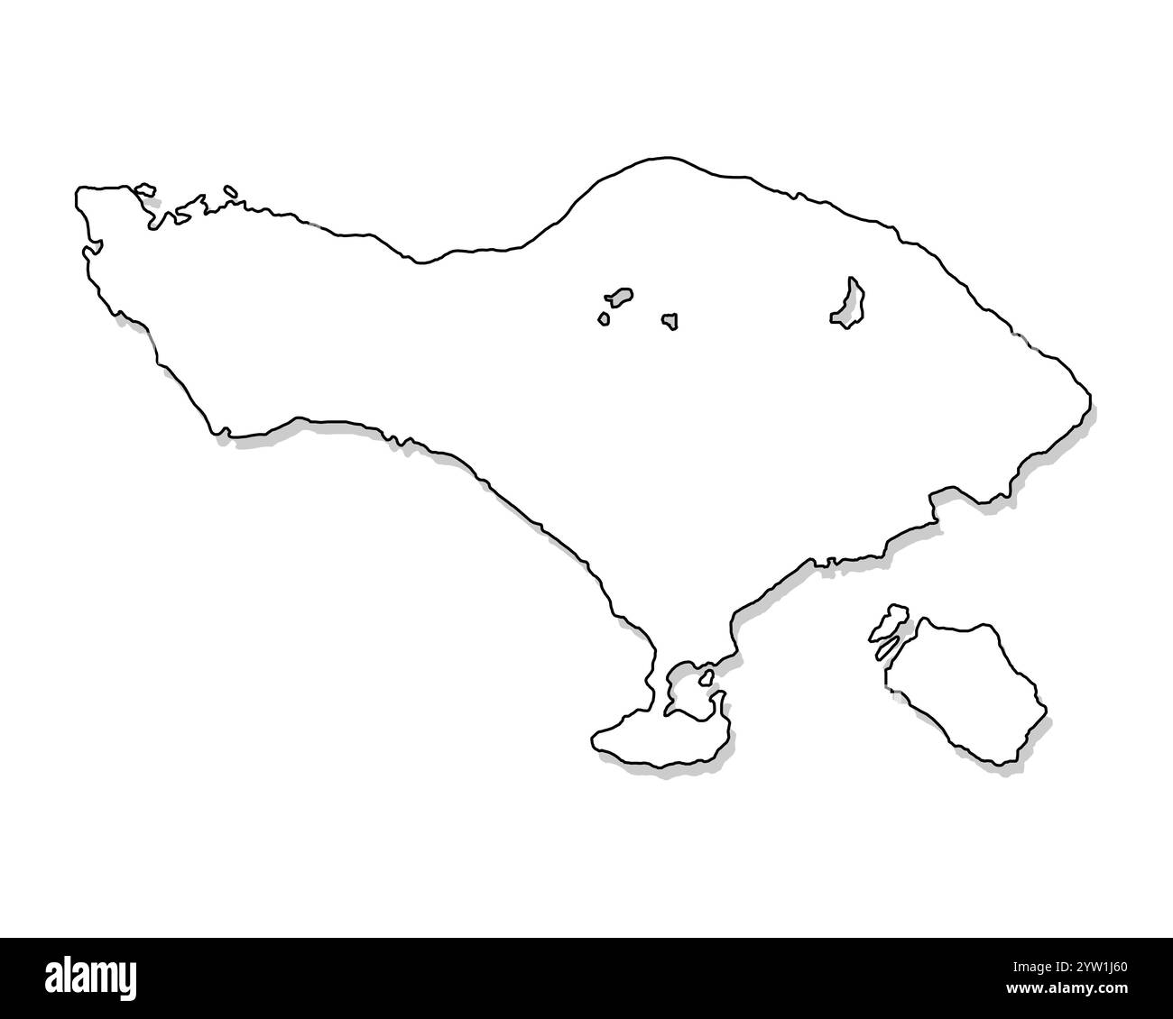 Island boundaries Black and White Stock Photos & Images - Alamy