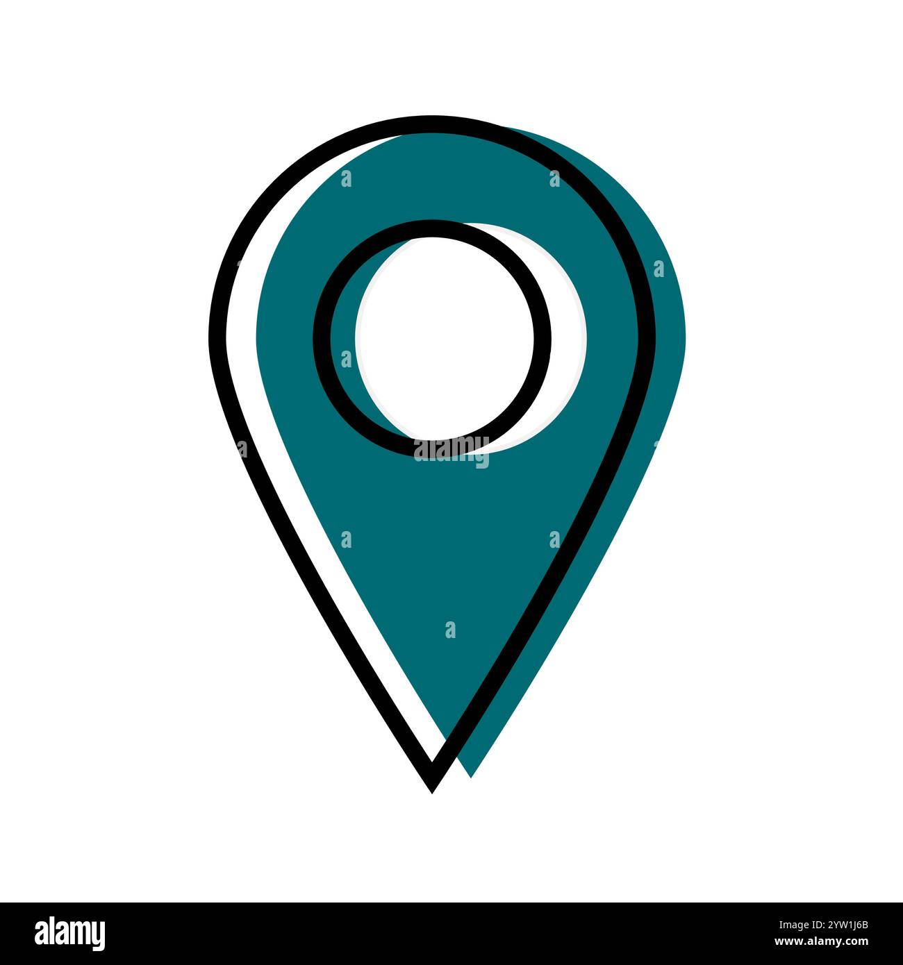 Location and navigation icon. Map pin icon. Flat design. Vector ...
