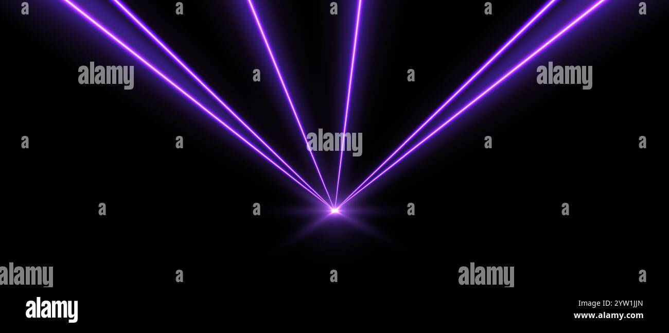 Laser beams, concert or nightclub spotlights light effect Stock Vector ...