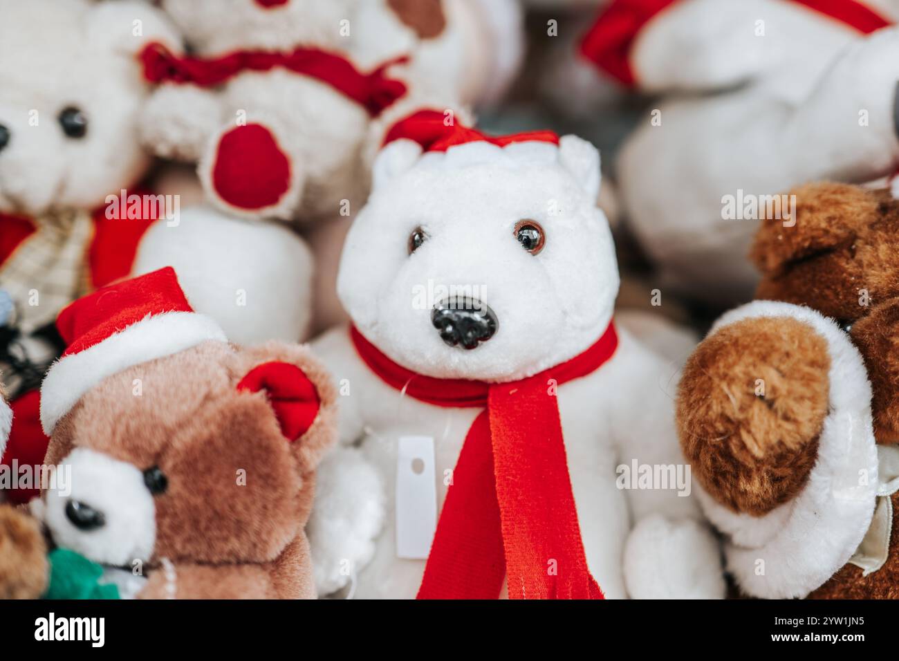 Festive Collection of Stuffed Holiday Bears.Collection of Festive ...