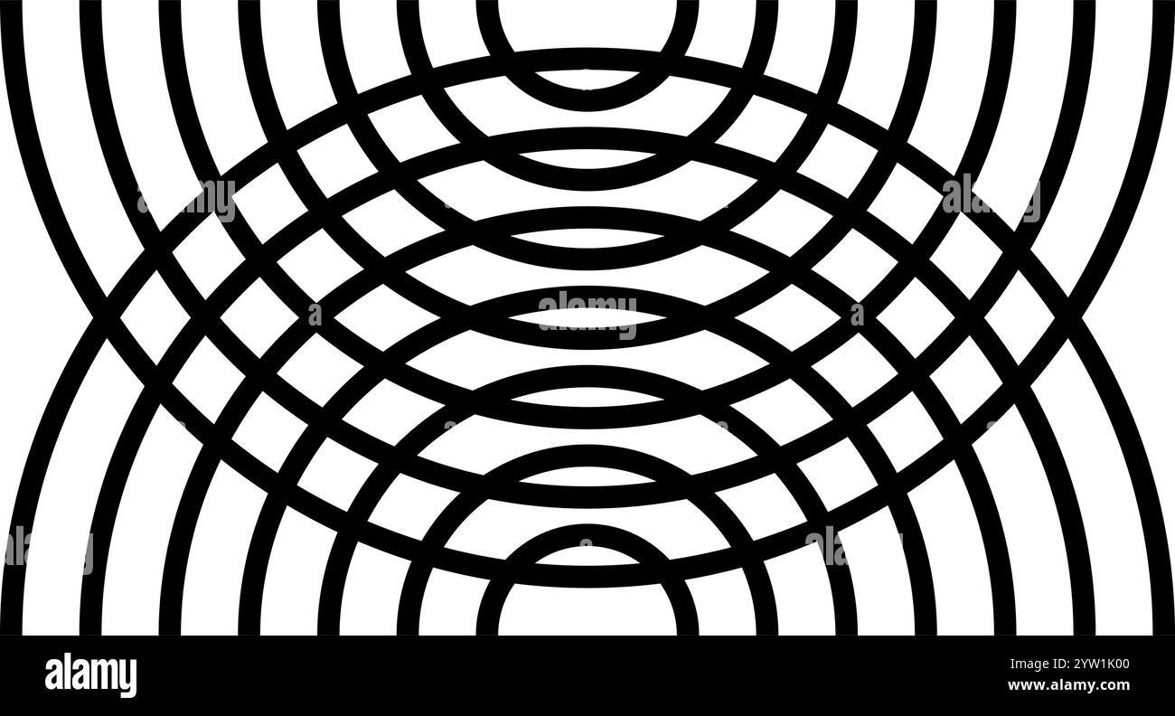 Semicircle lines and arch shapes. Geometric figure in trendy boho style ...