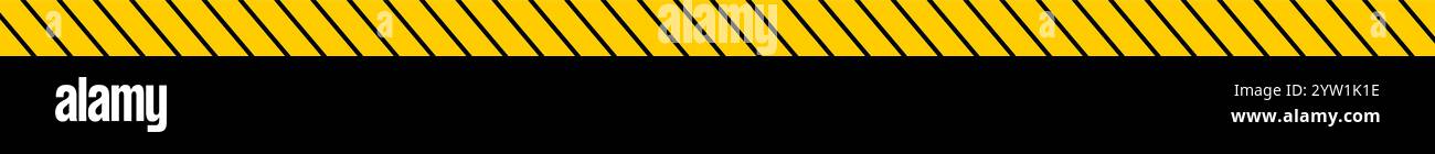 Caution tape with black and yellow slash print. Barrier print in ...